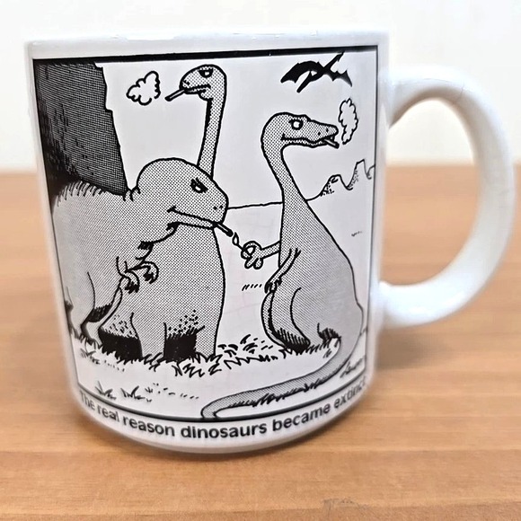 Dining | Vtg The Far Side 1982 The Real Reason Dinosaurs Became Extinct ...
